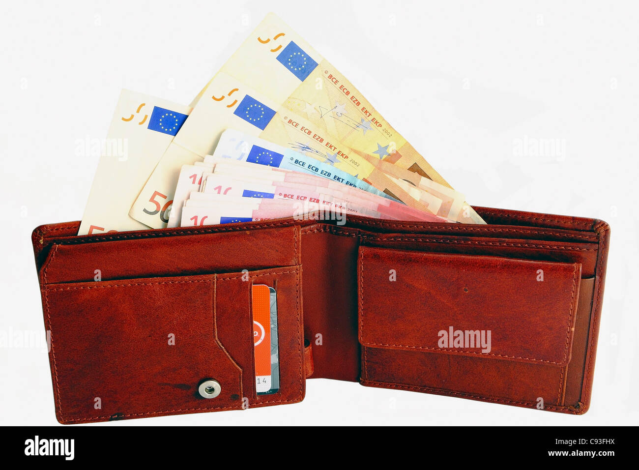 wallet with money Stock Photo - Alamy