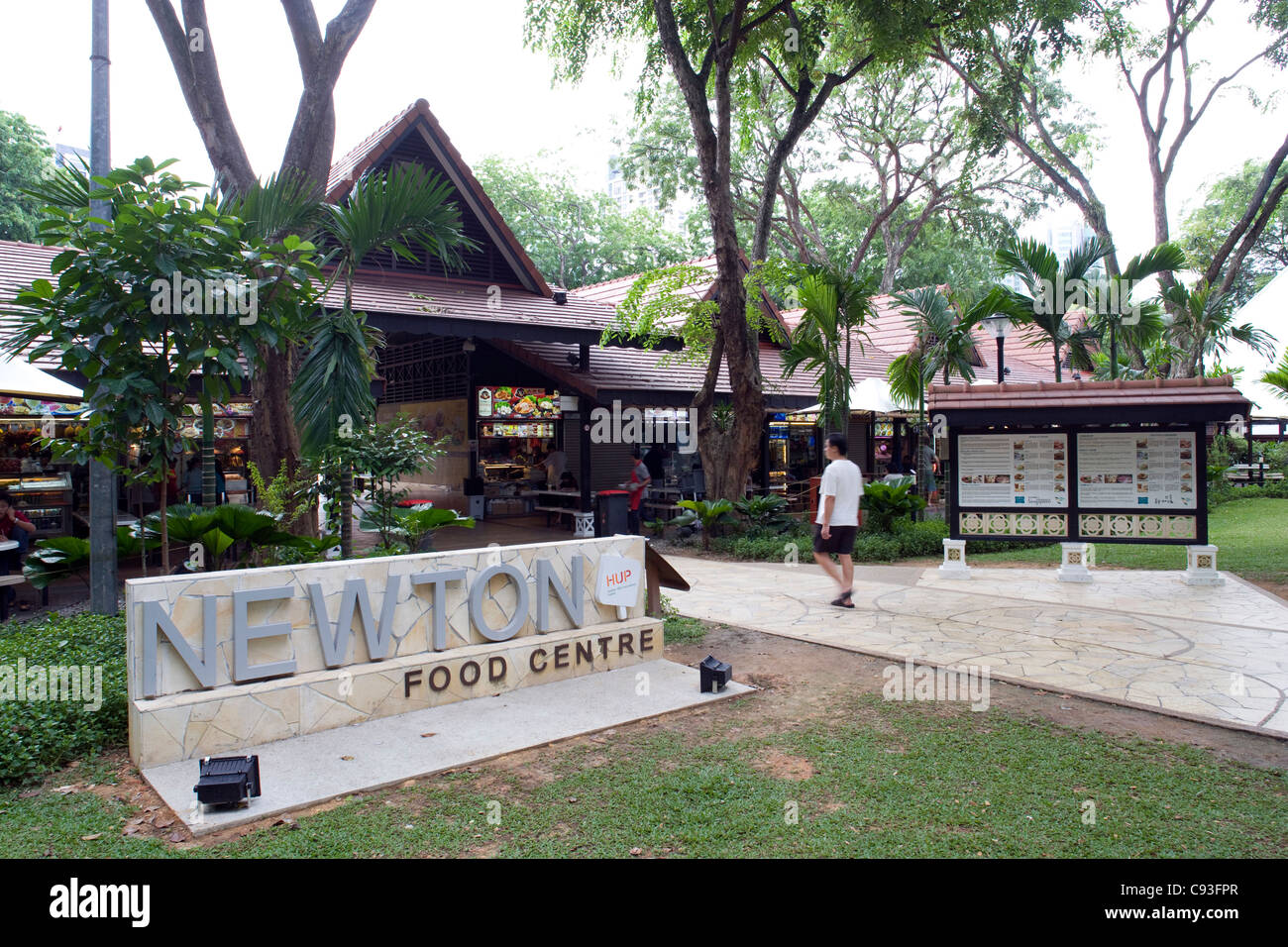 Newton Food Centre/Center, Singapore Stock Photo - Alamy