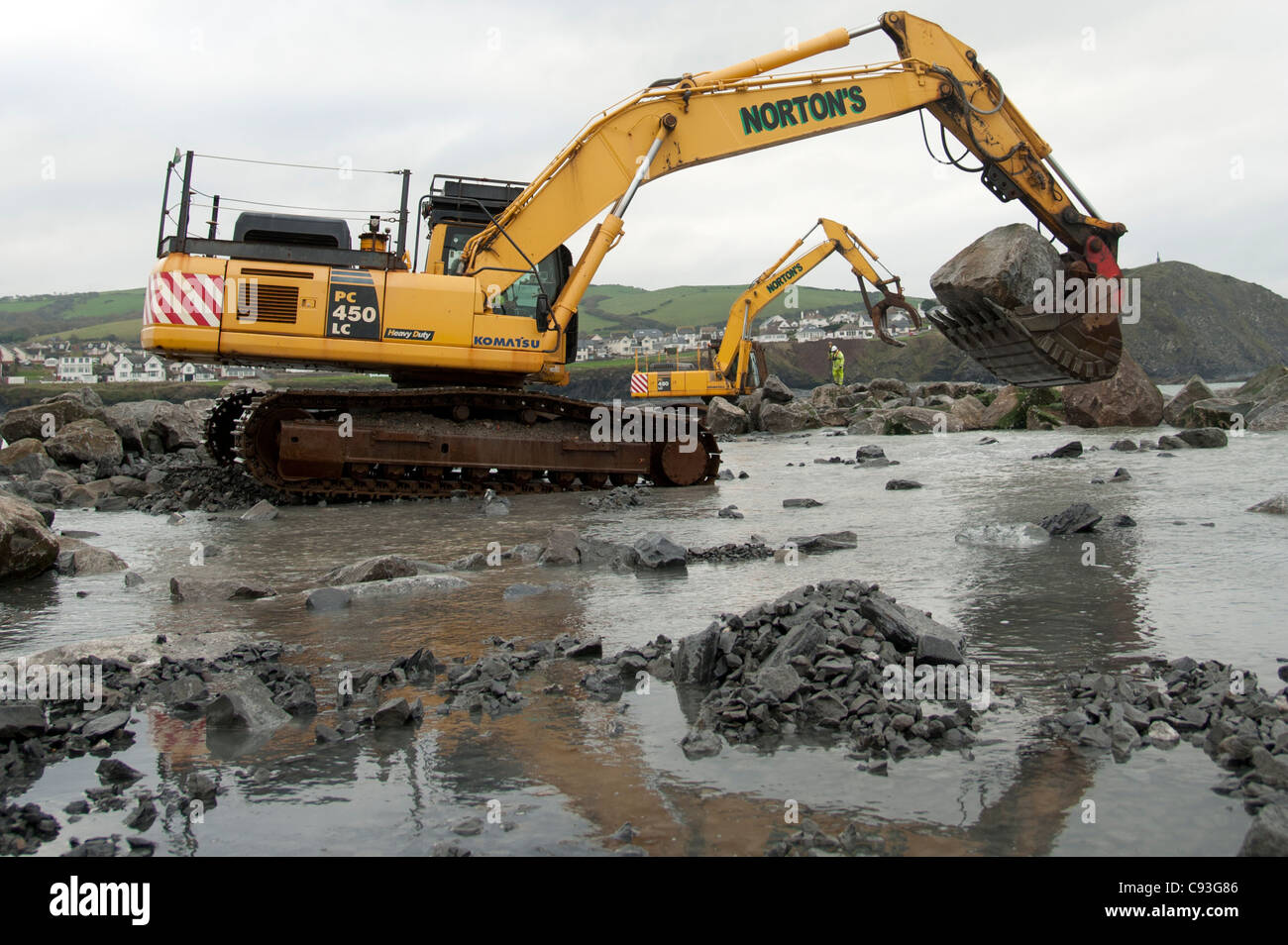 Part coastal defence work hi-res stock photography and images - Alamy