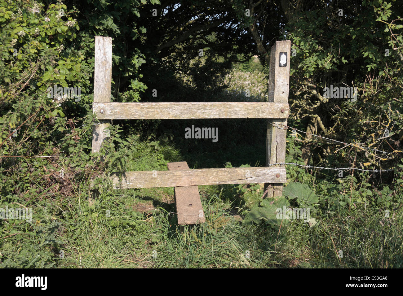 Dorset coast path stile hi-res stock photography and images - Alamy