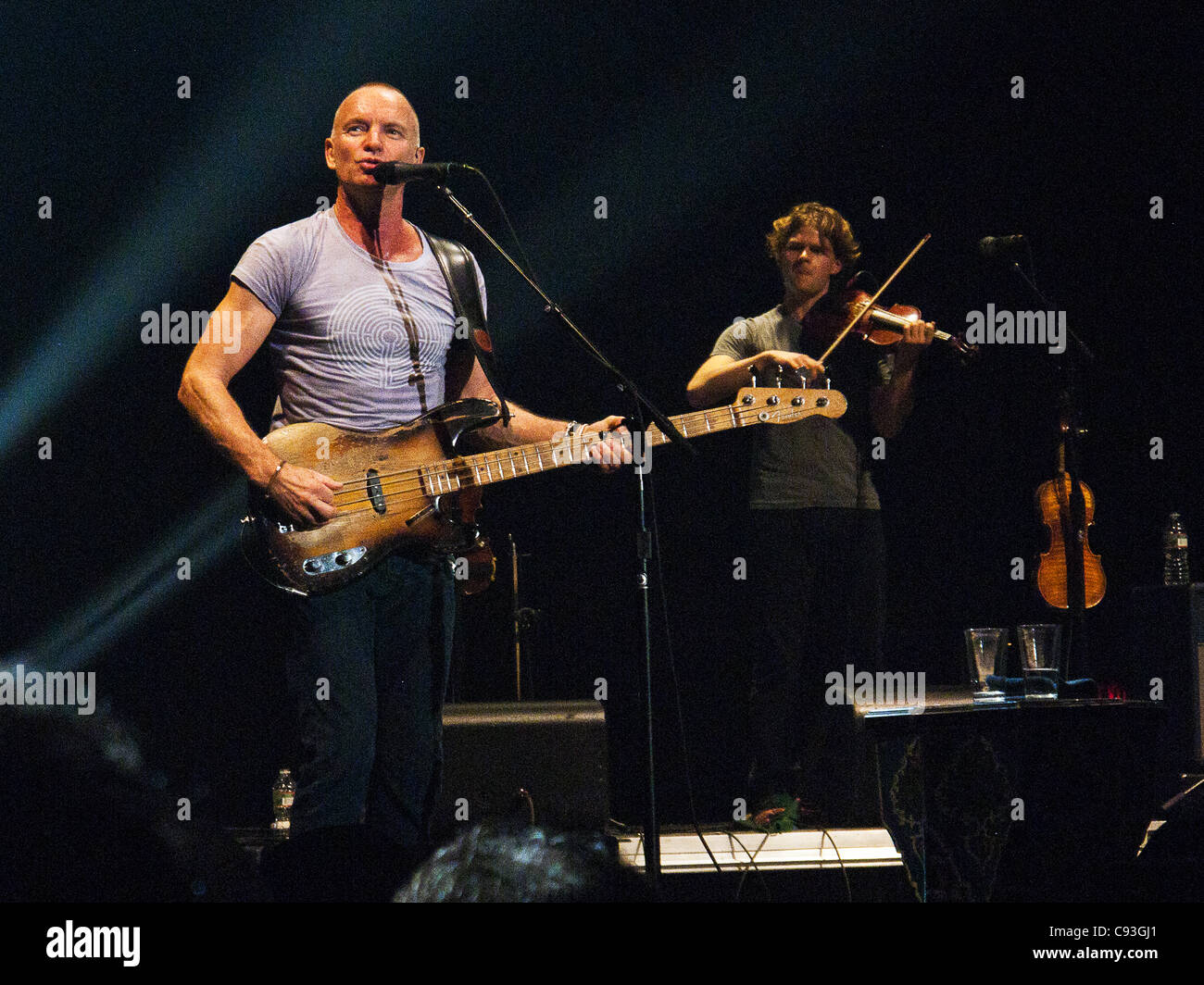 Sting in concert, in NYC's Roseland theater, 11-8-11. photography by ...