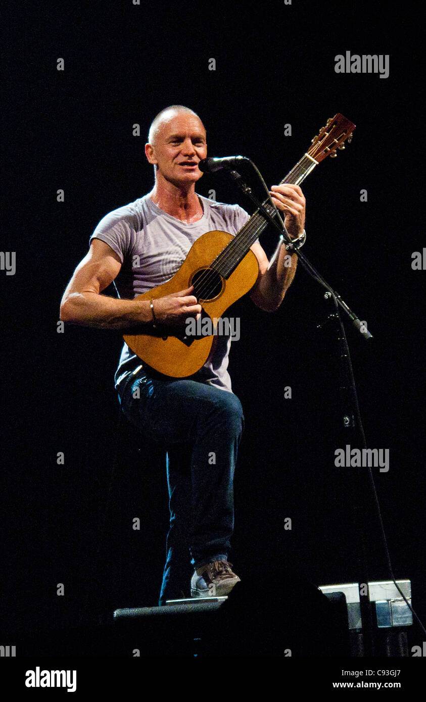 Sting in concert, in NYC's Roseland theater, 11-8-11. photography by ...