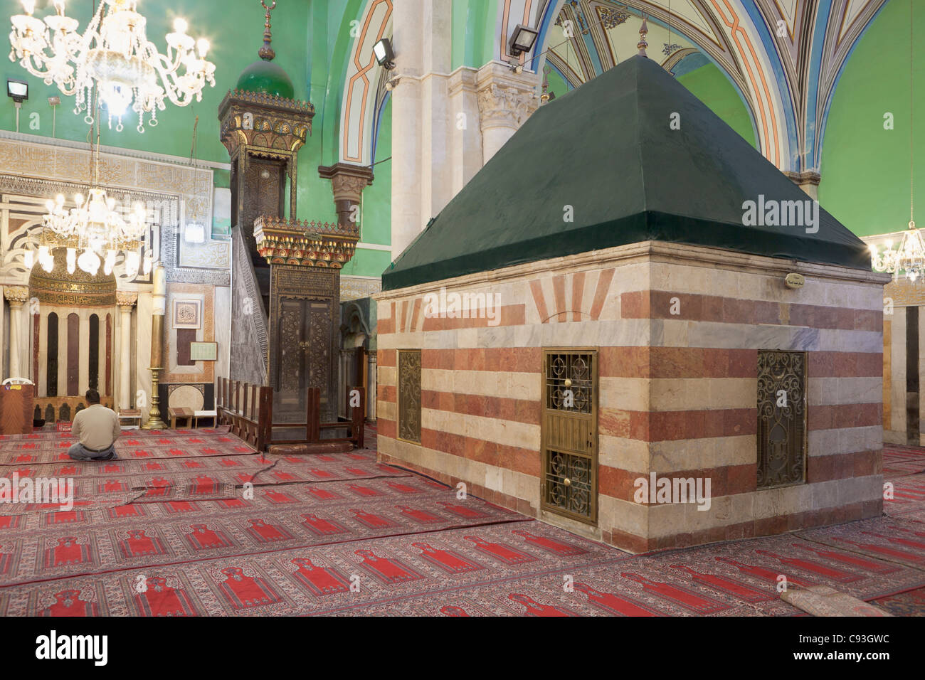 THE MACHPELA, THE SHRINE THAT MARKS THE BURIAL PLACE OF ISAAC,HEBRON ...