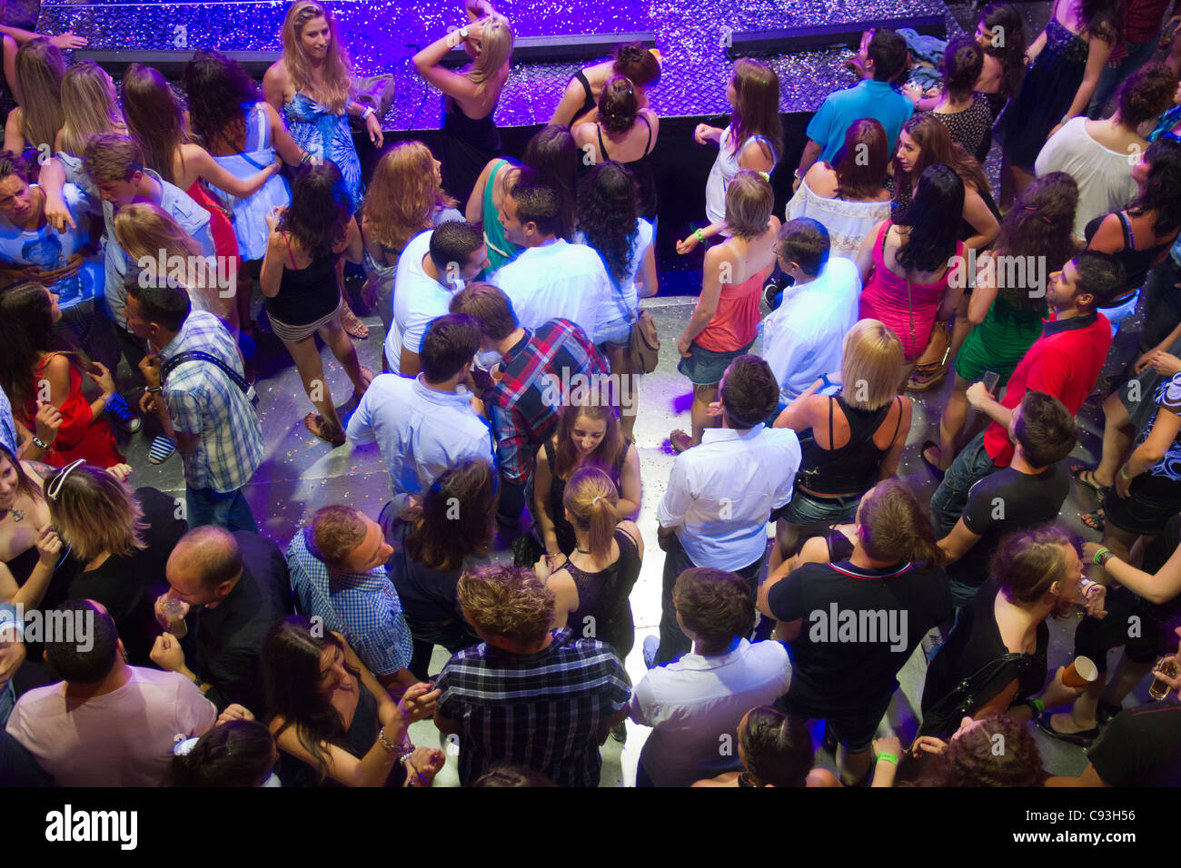 Young people dancing in Tito's Discotheque, Palma, Majorca, Spain Stock ...