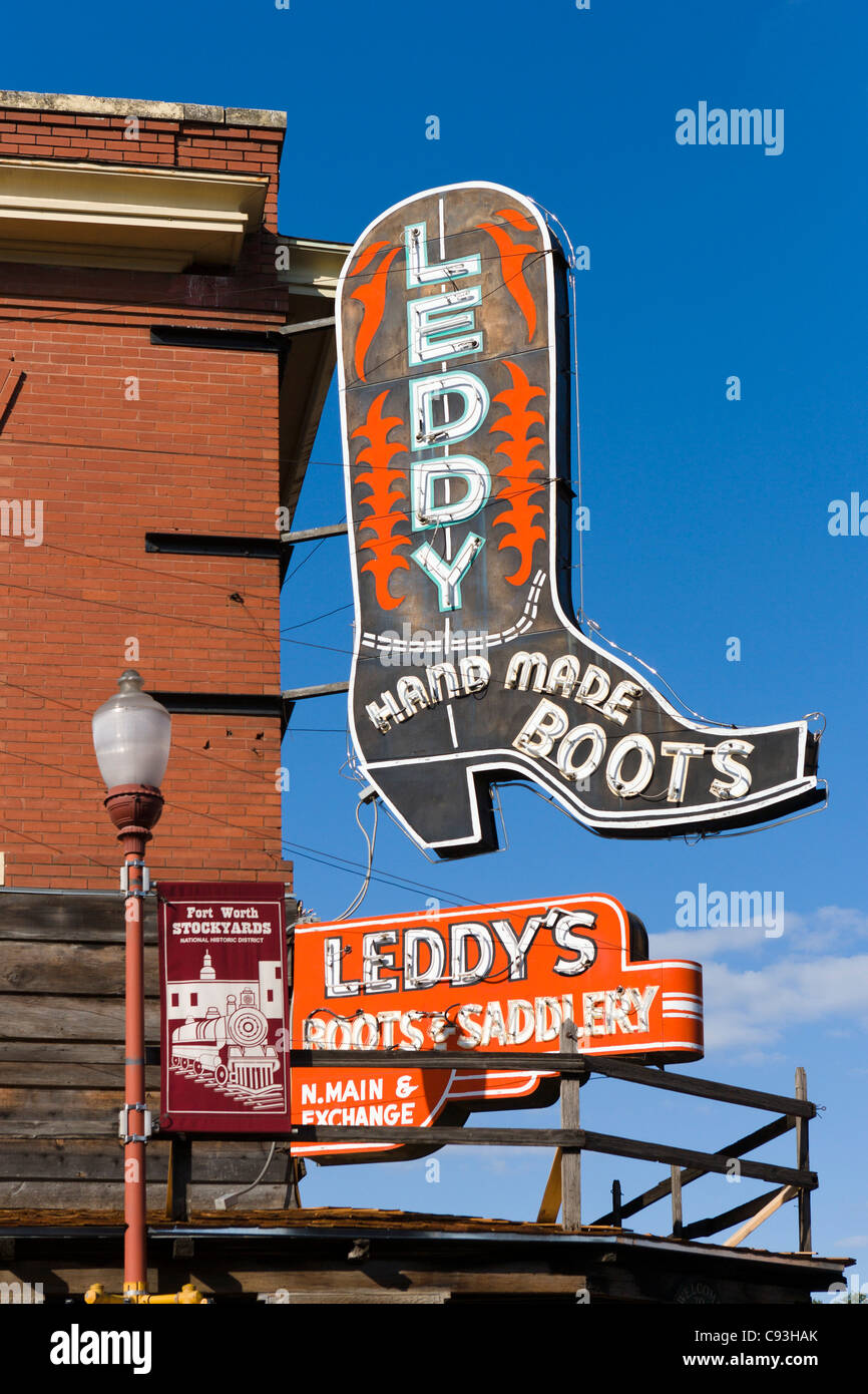Leddy's hand made boots and saddle store on Exchange Avenue, Stockyards ...