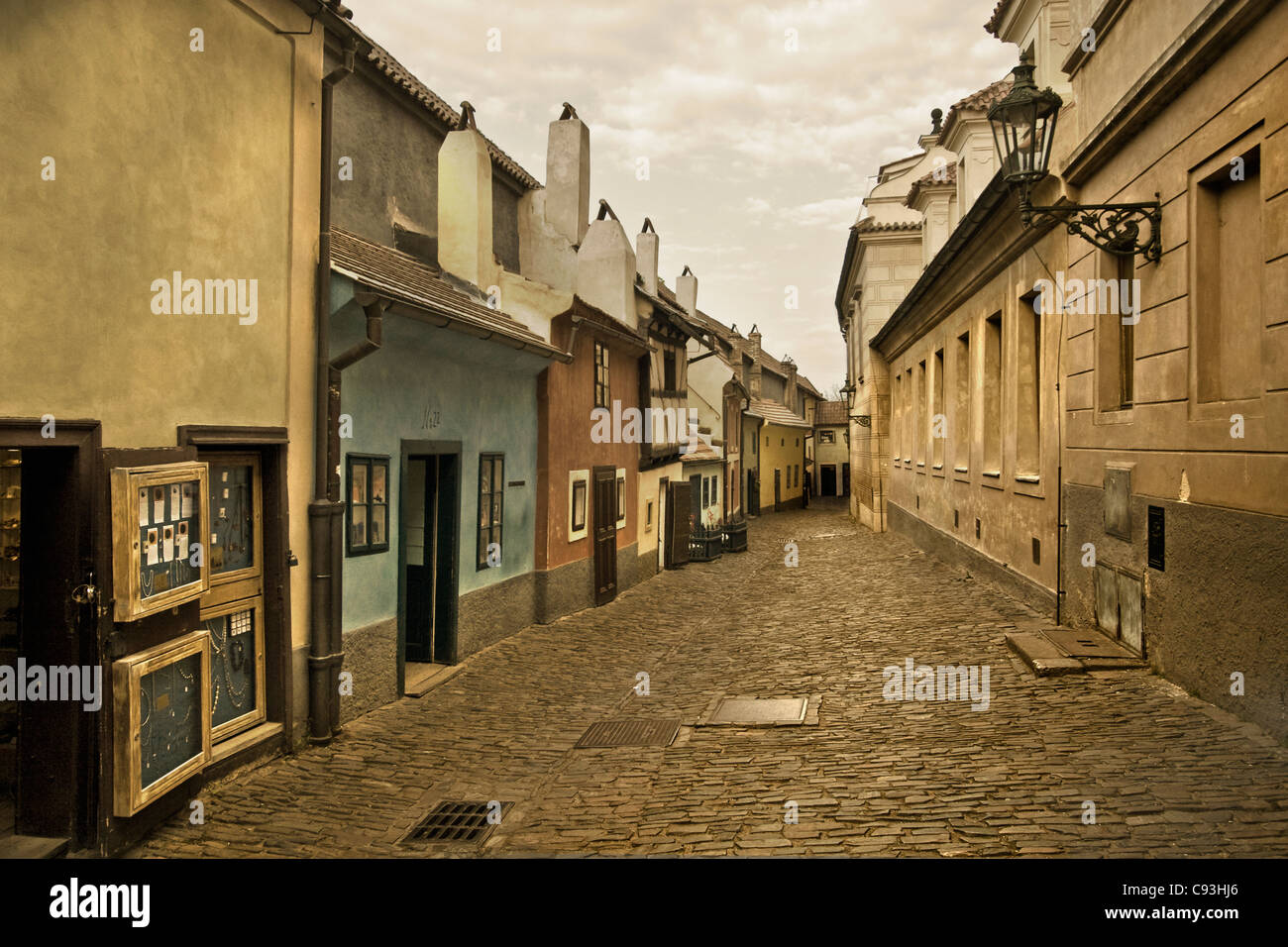 The Golden Lane, Prague Castle, Czech Republic Stock Photo - Alamy