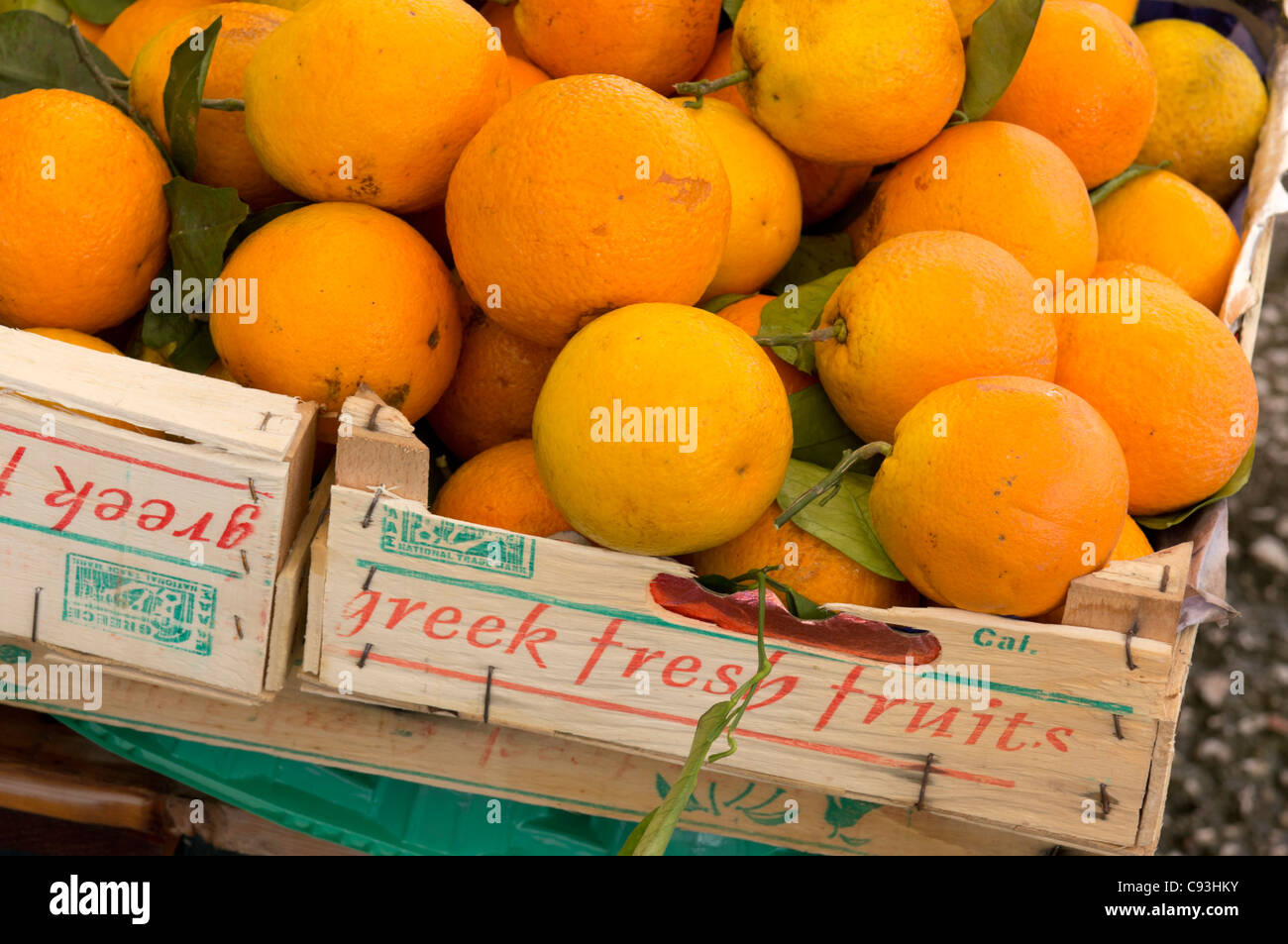 Argostoli, Kefalonia - Greek oranges Stock Photo - Alamy