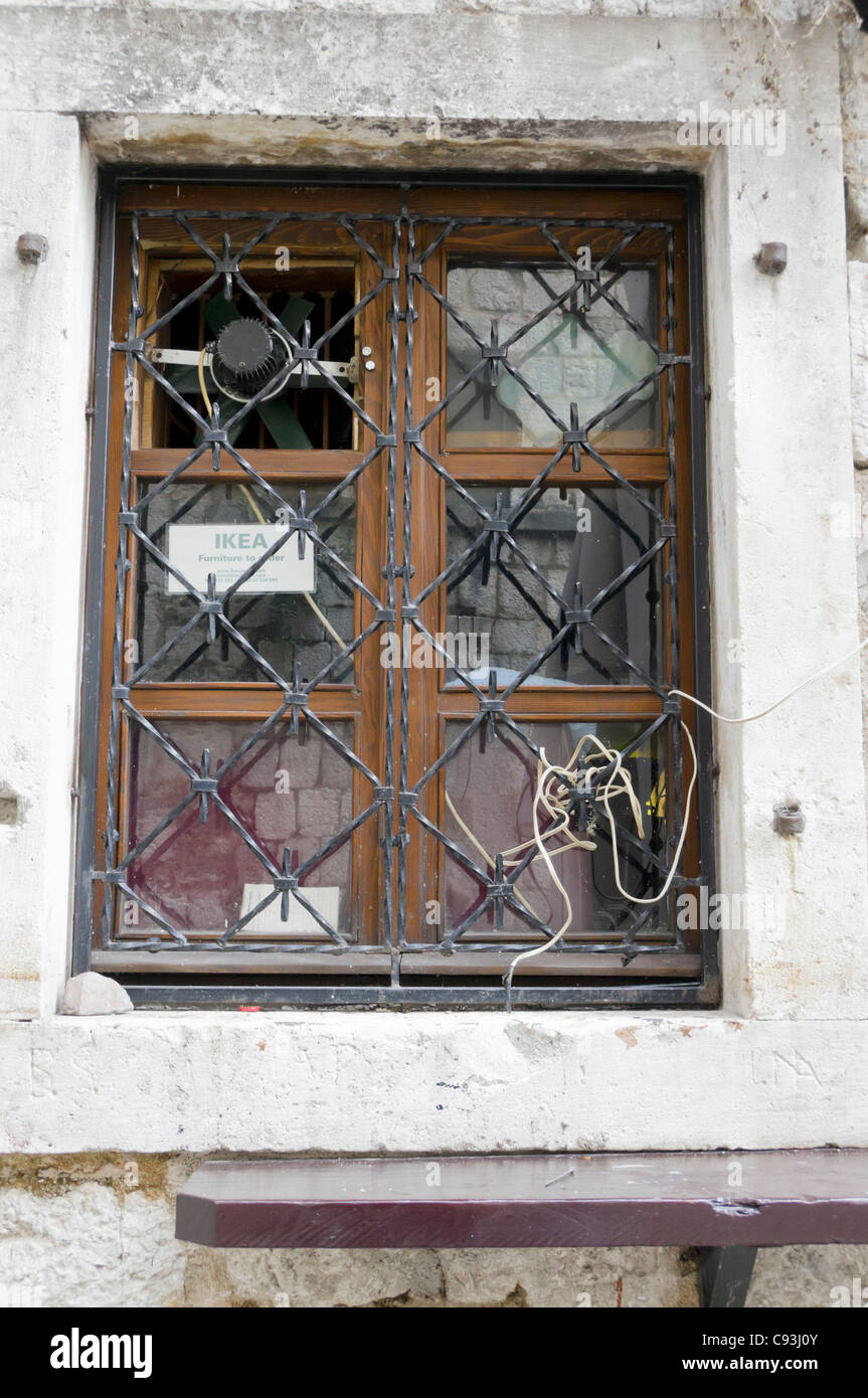 Montenegro - Kotor. IKEA advert on old house Stock Photo - Alamy