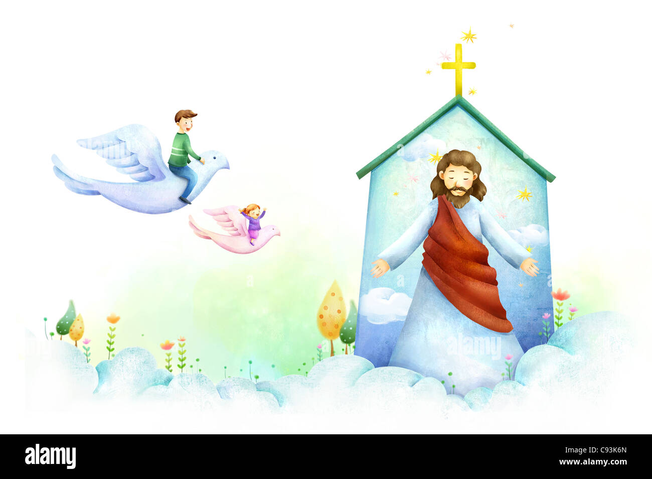 Jesus christ boy girl on hi-res stock photography and images - Alamy