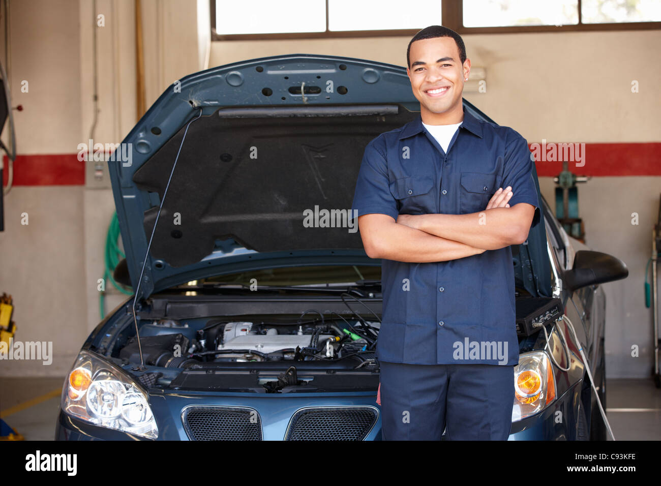 Mechanic at work Stock Photo - Alamy