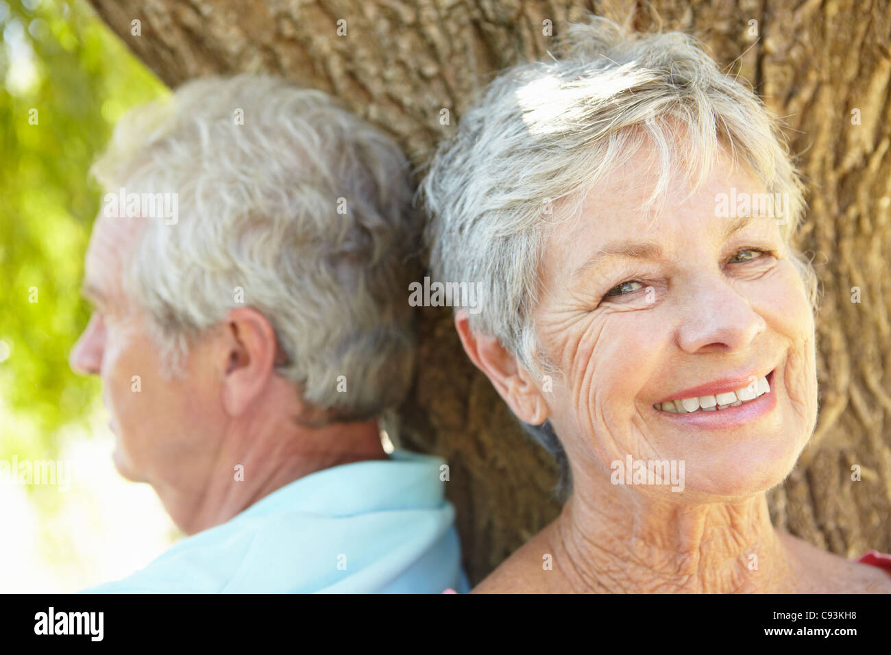 Senior couple outdoors Stock Photo - Alamy