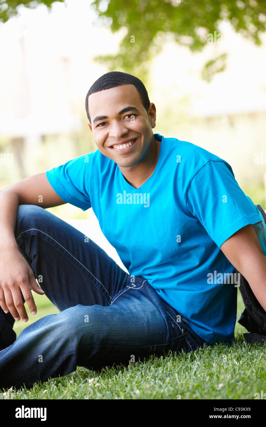 Portrait young man outdoors Stock Photo - Alamy