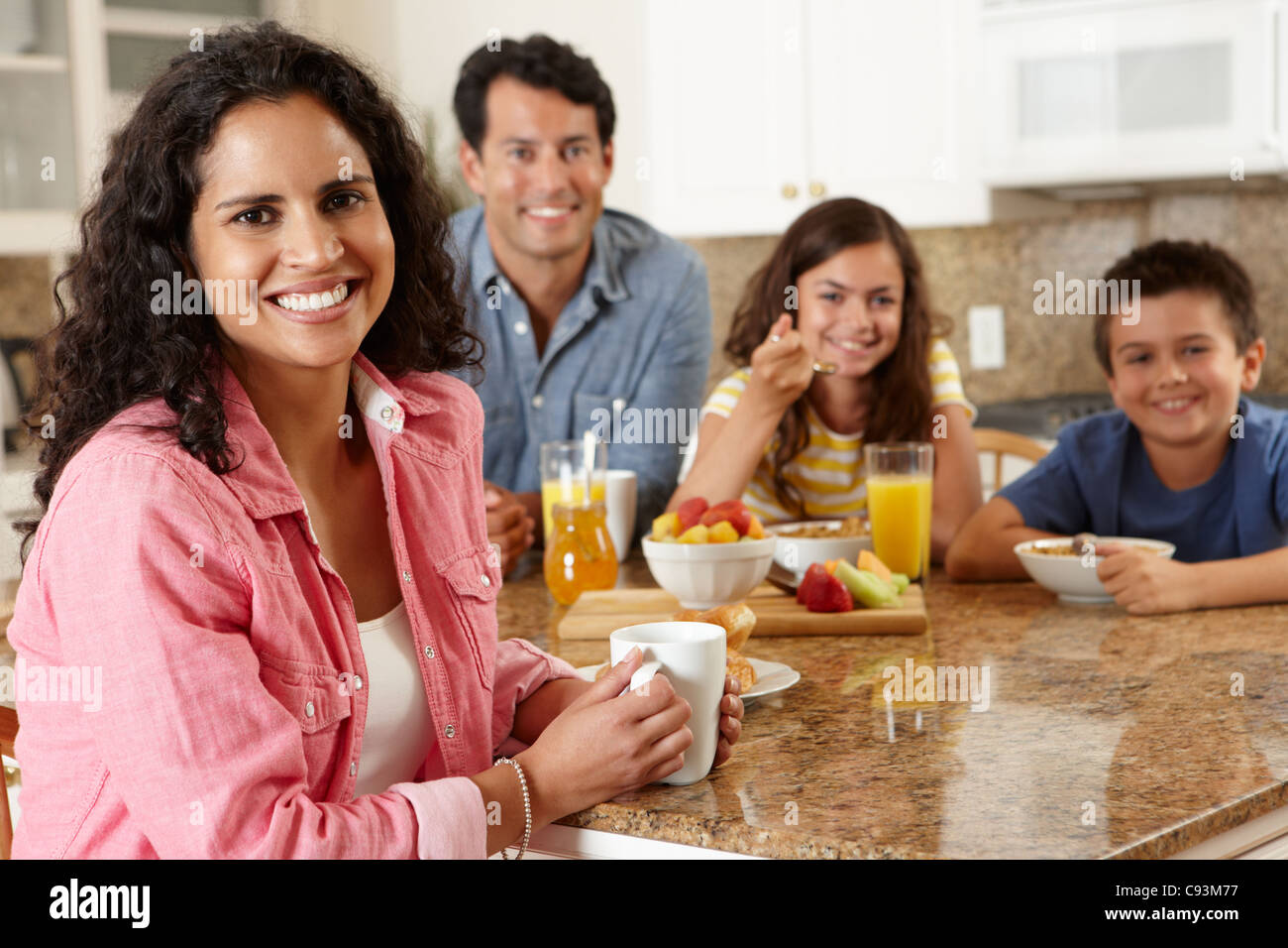 Old couple drinking tea daughter hi-res stock photography and images ...