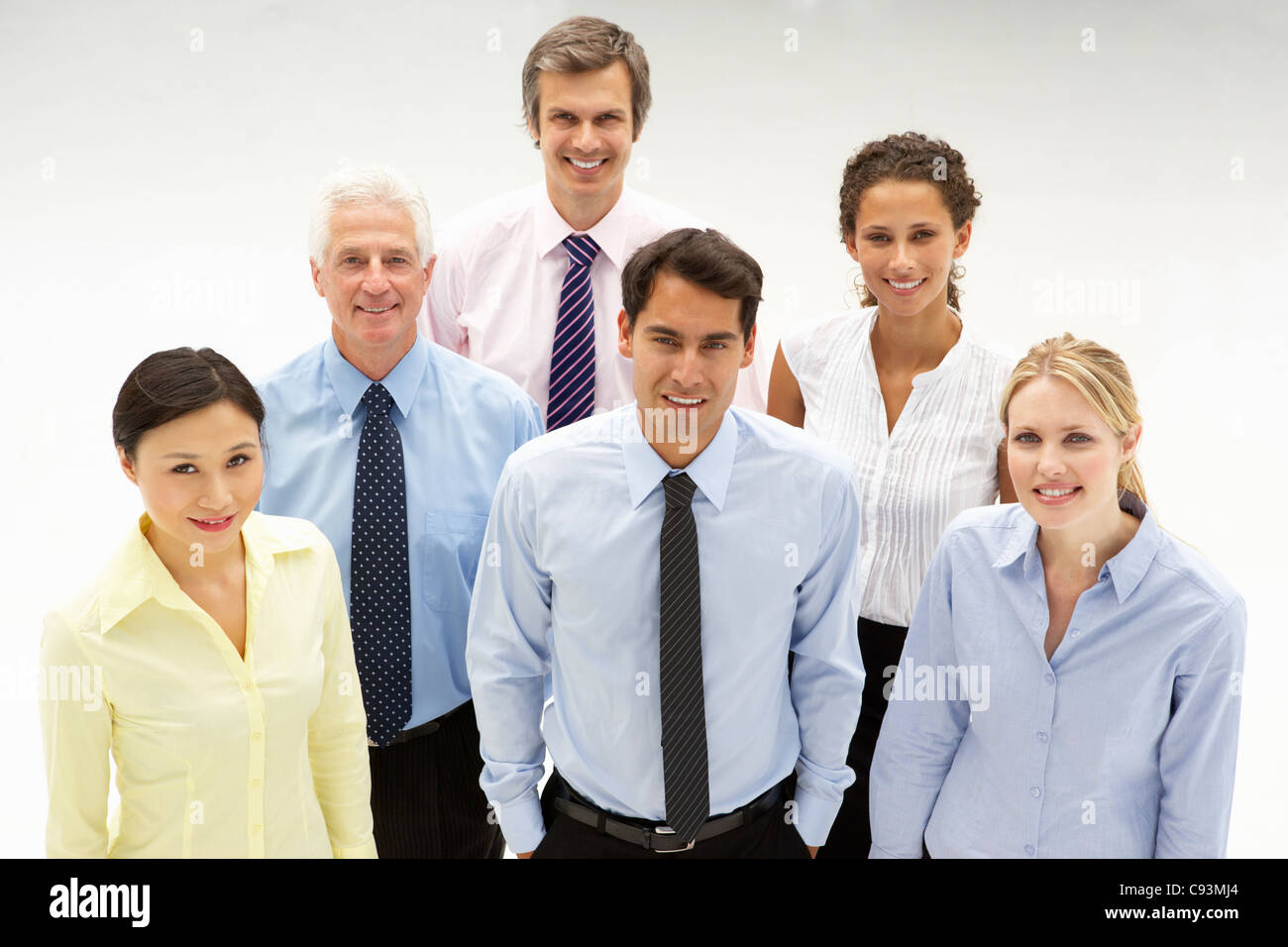 Mixed group business people Stock Photo - Alamy