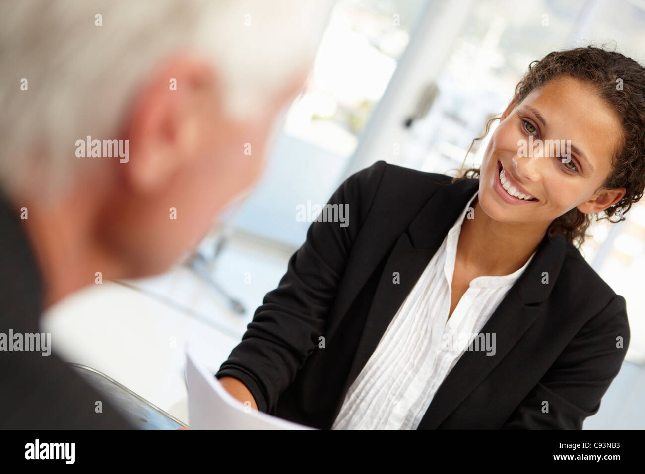 Interview senior hi-res stock photography and images - Alamy