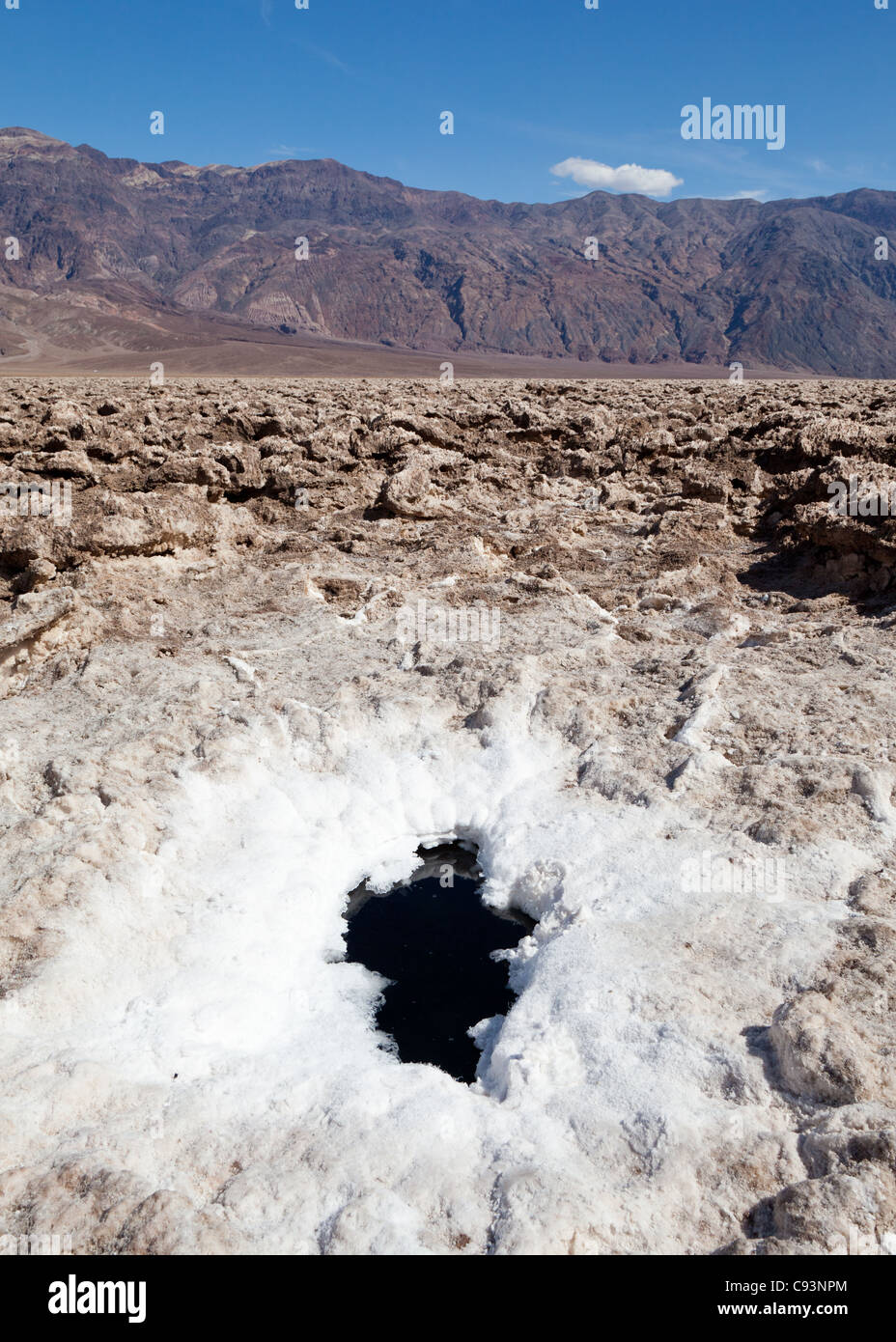 Salt hole in the Death Valley basin, Nevada, USA Stock Photo - Alamy