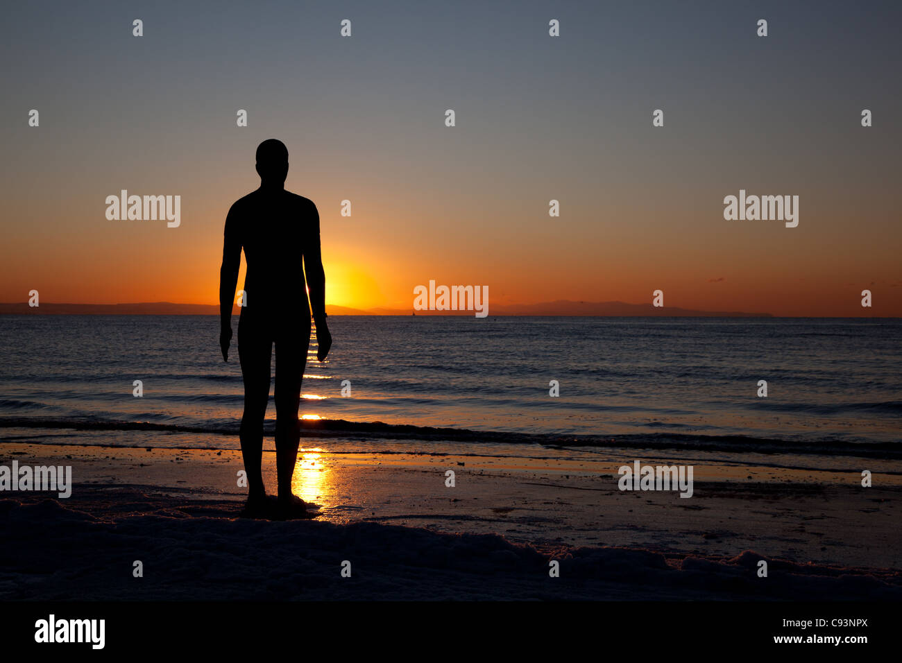 Another Place at sunset Stock Photo - Alamy