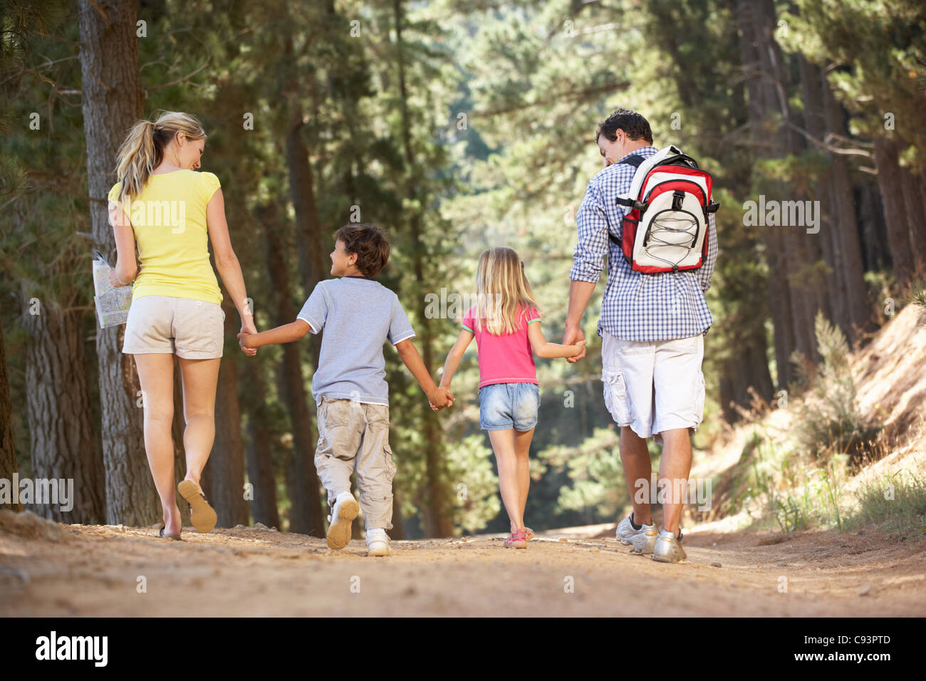 family, on country walk Stock Photo - Alamy