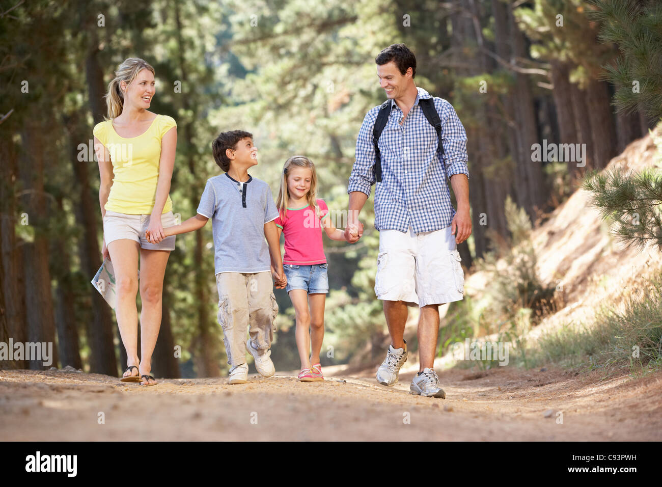 family, on country walk Stock Photo - Alamy