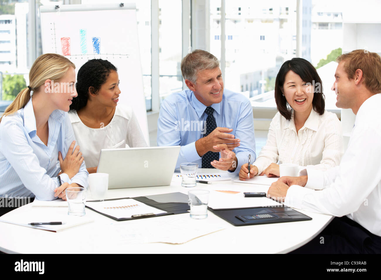 Business meeting in an office Stock Photo - Alamy