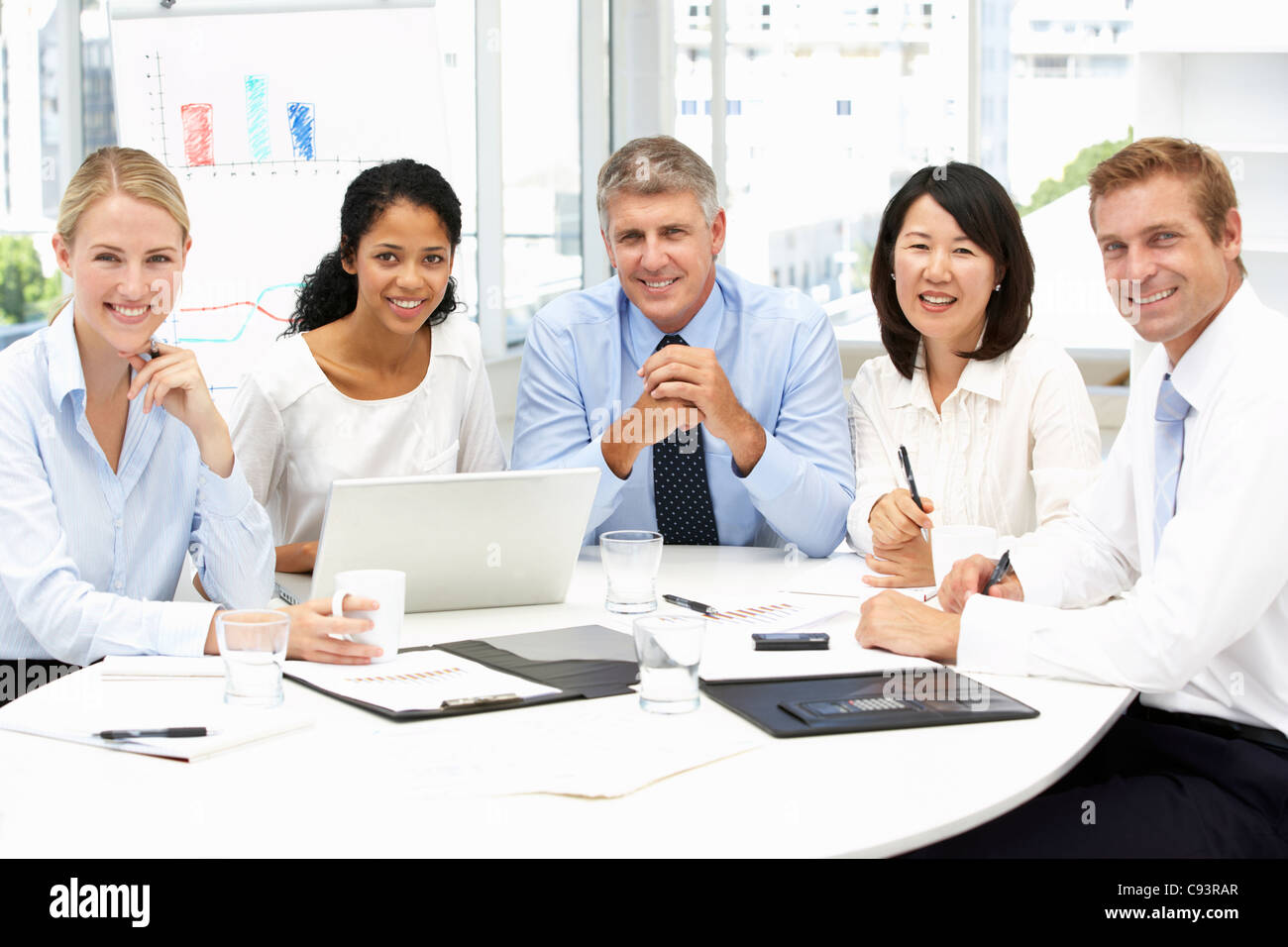Business meeting in an office Stock Photo - Alamy