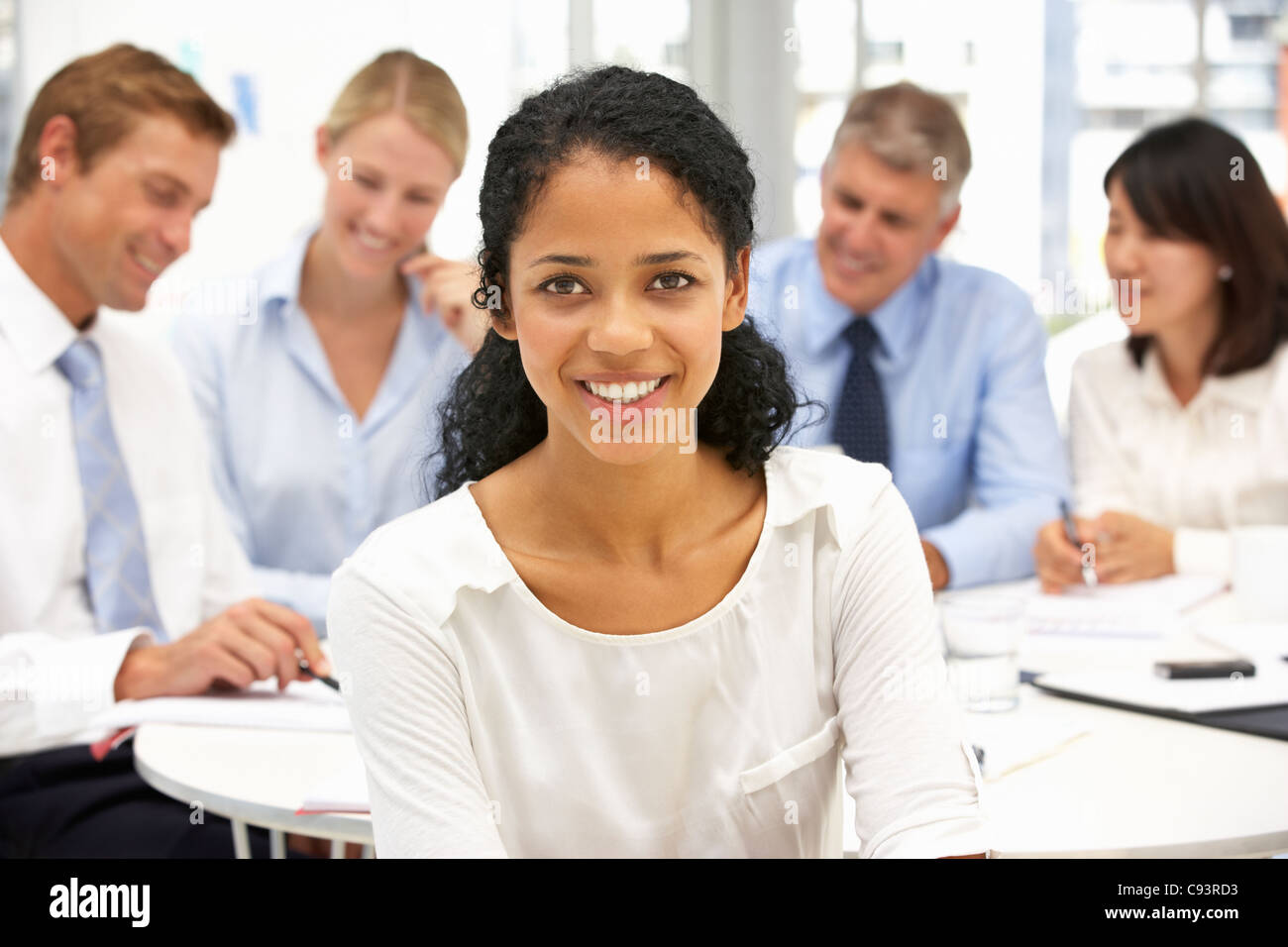 Recruitment office meeting Stock Photo - Alamy