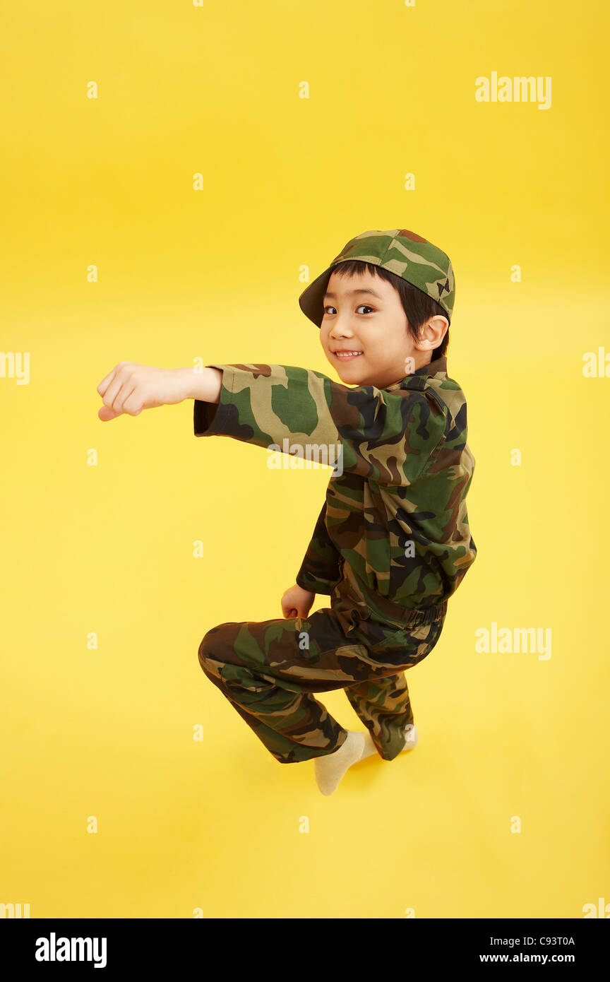 Boy in uniform studio shot hi-res stock photography and images - Alamy