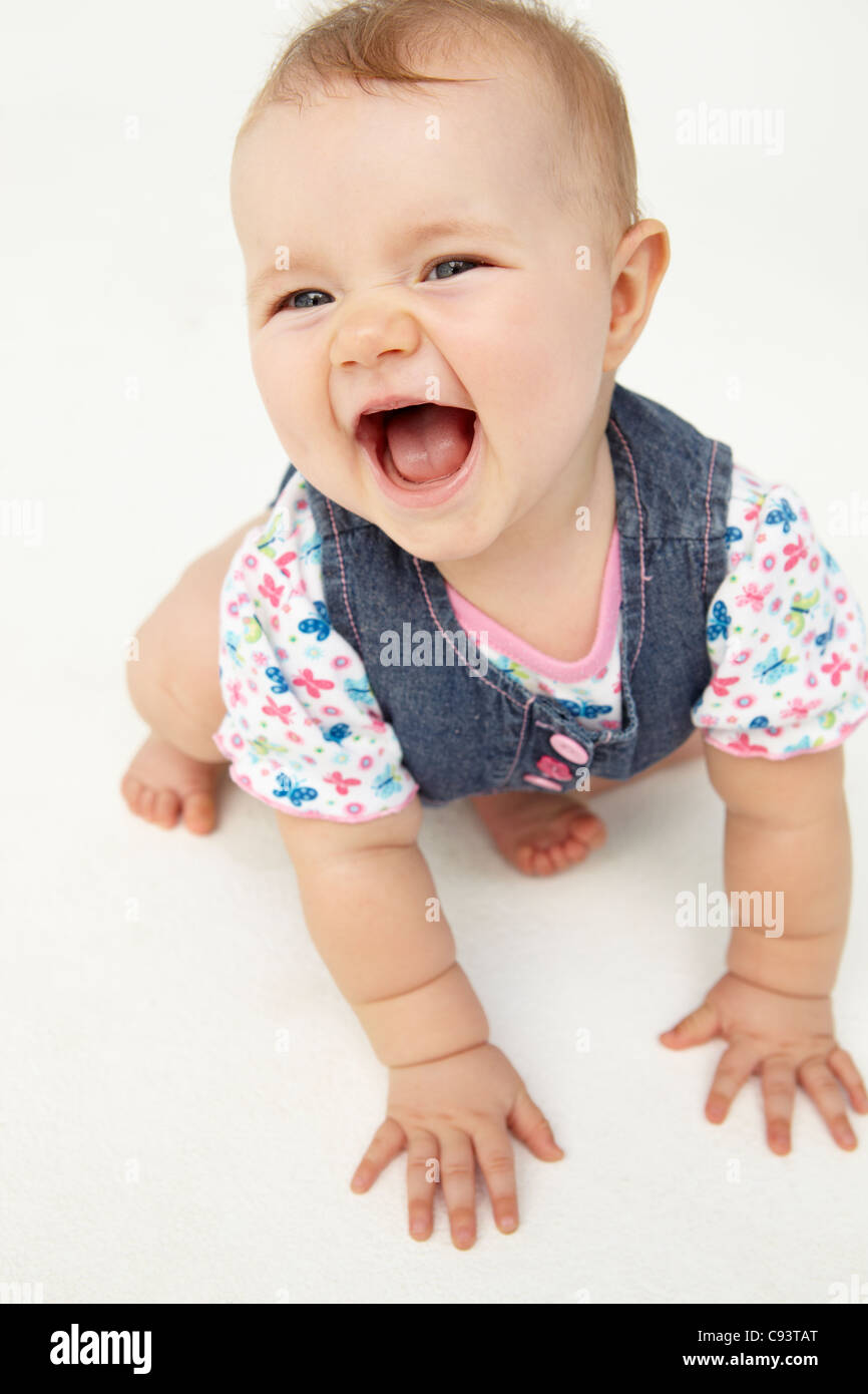 Portrait of happy baby Stock Photo - Alamy