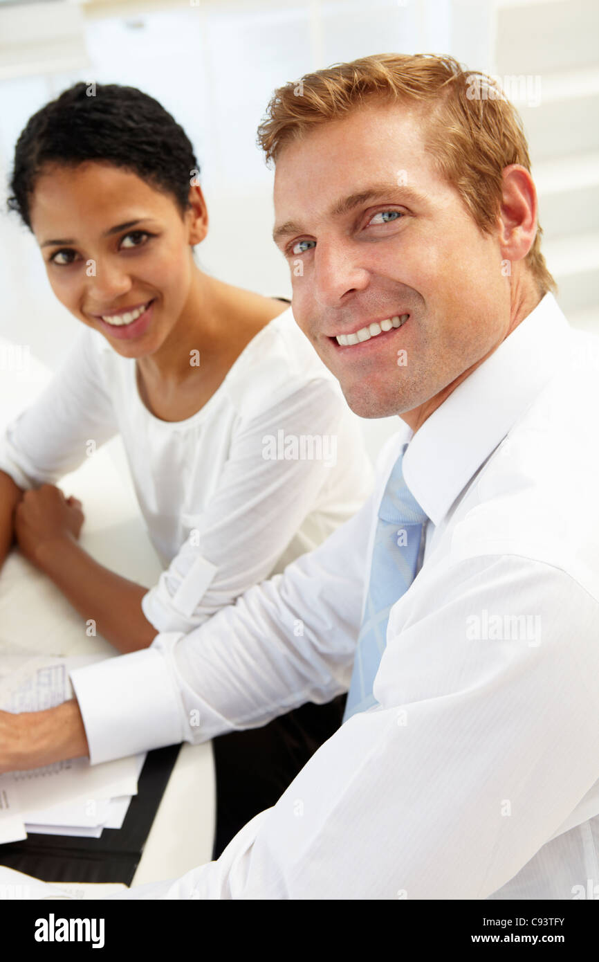 Business meeting in an office Stock Photo - Alamy