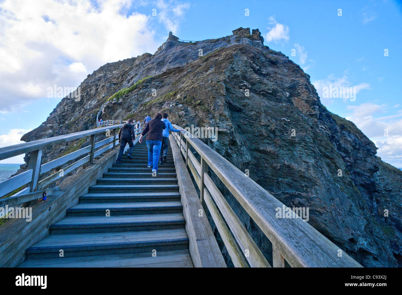 Tintagel Castle, Cornwall, United Kingdom - King Aurthur's legendary ...