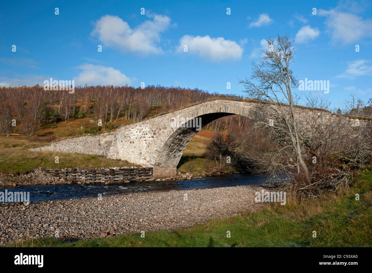 Sluggan Bridge over the River Dulnain on General George Wade's Military ...