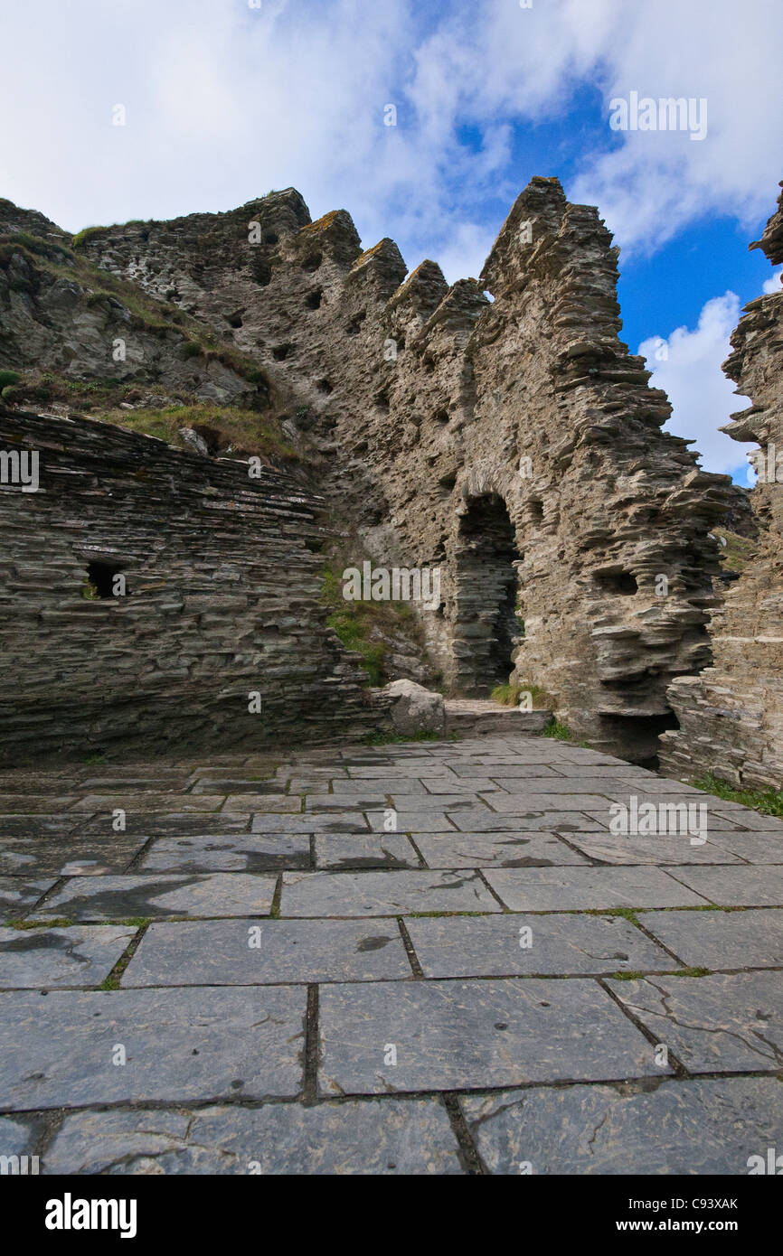 Tintagel Castle, Cornwall, United Kingdom - King Aurthur's legendary ...