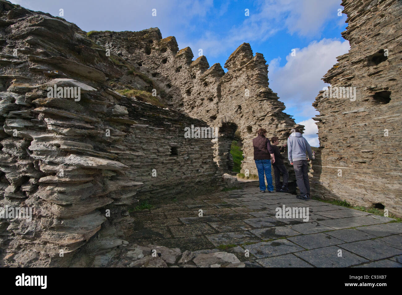 Tintagel Castle, Cornwall, United Kingdom - King Aurthur's legendary ...