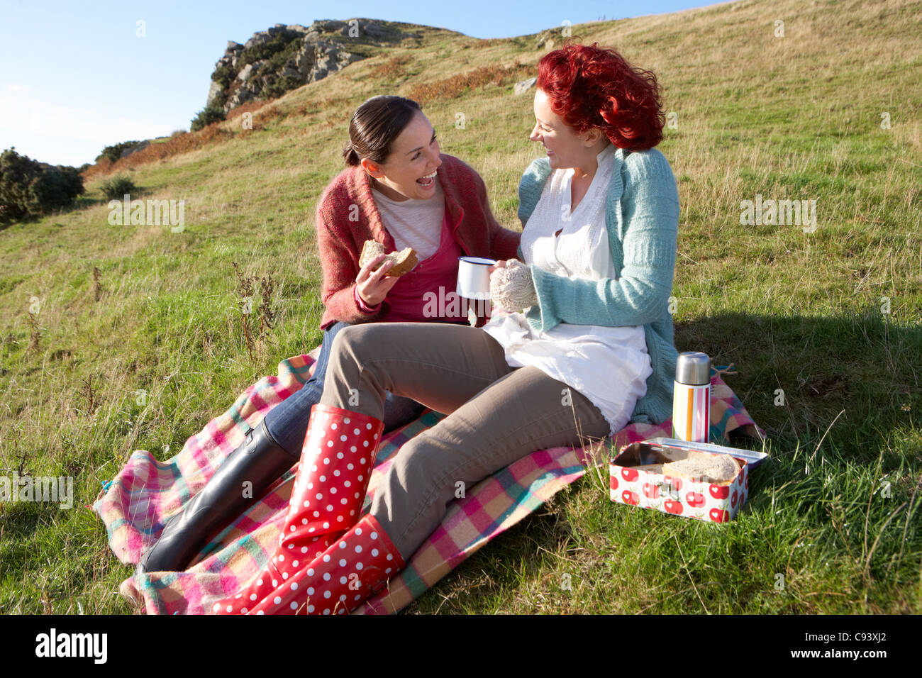 Women at picnic hi-res stock photography and images - Alamy