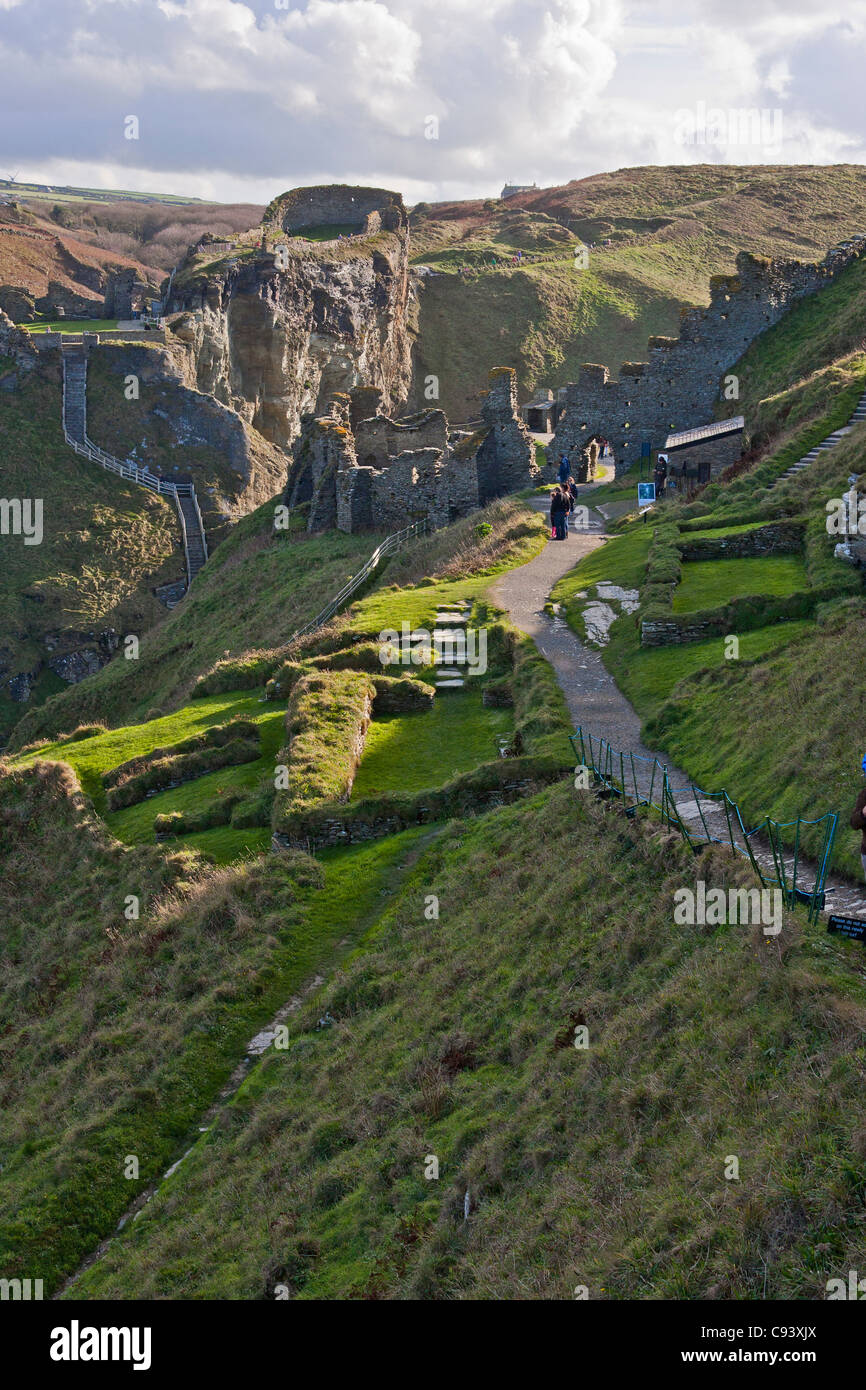 Tintagel Castle, Cornwall, United Kingdom - King Aurthur's legendary ...