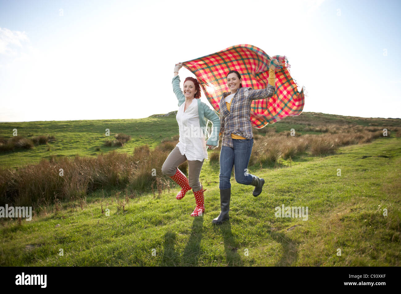 Women in countryside Stock Photo - Alamy