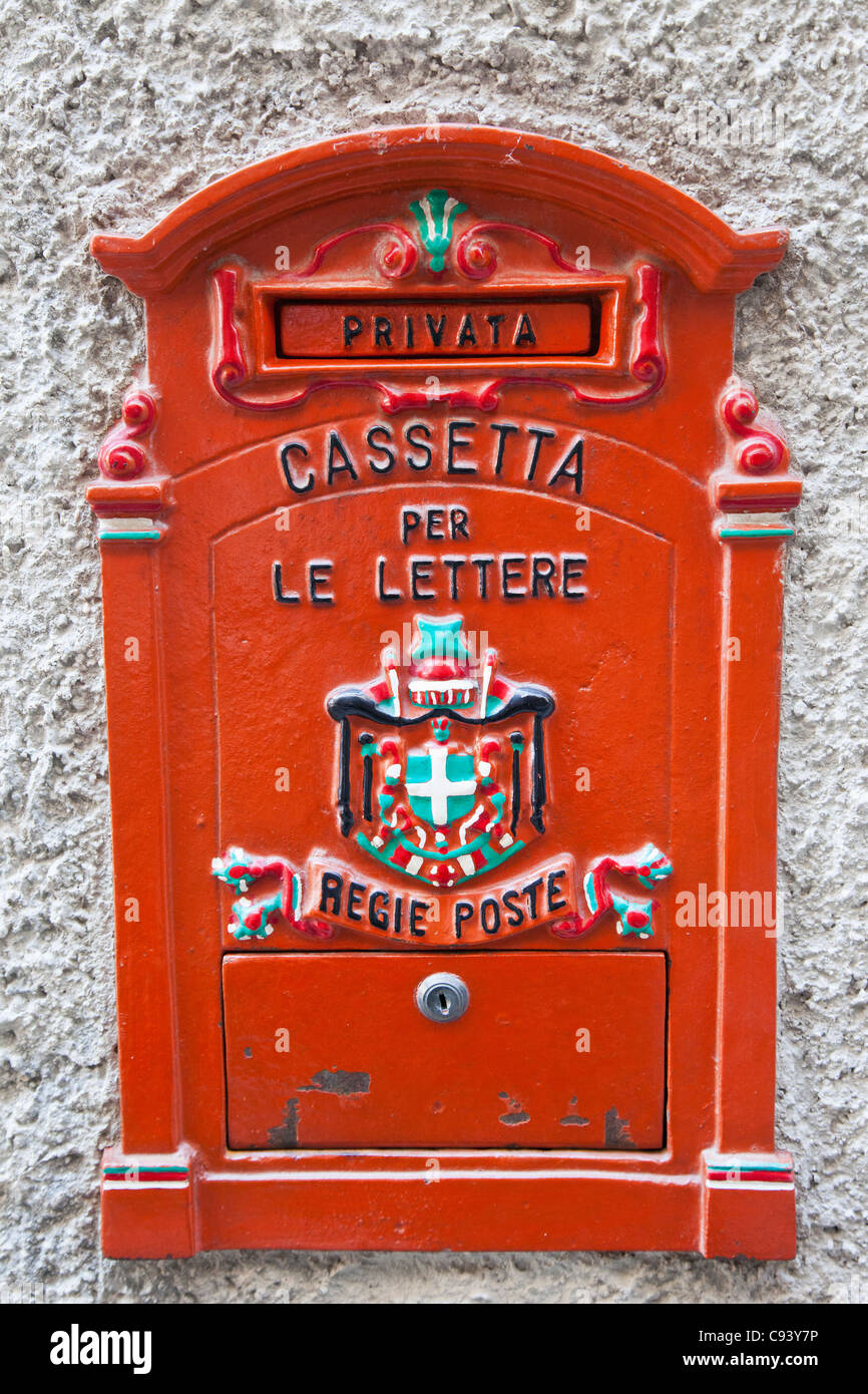 Italy, Veneto, Lake Garda, Malcesine, Letterbox Stock Photo - Alamy
