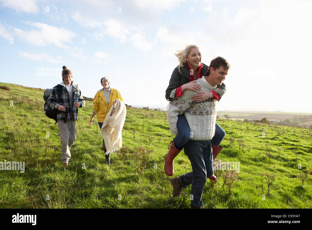 Friends on country walk hi-res stock photography and images - Alamy