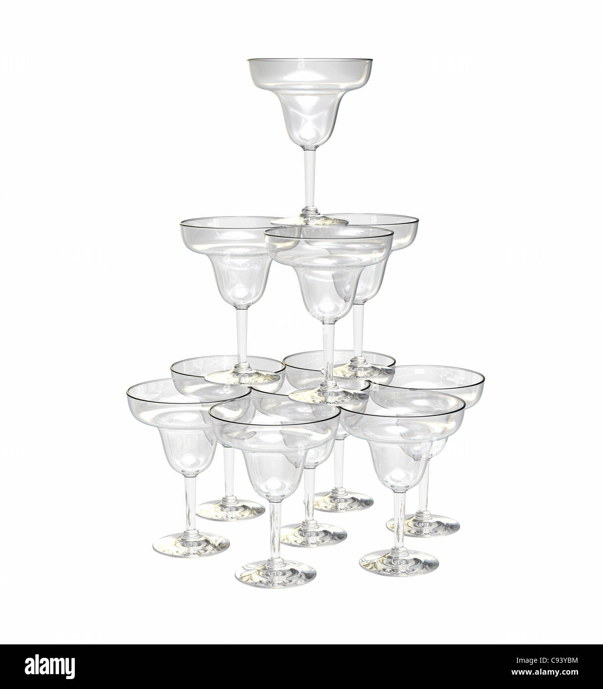 Glass pyramid design Cut Out Stock Images & Pictures - Alamy