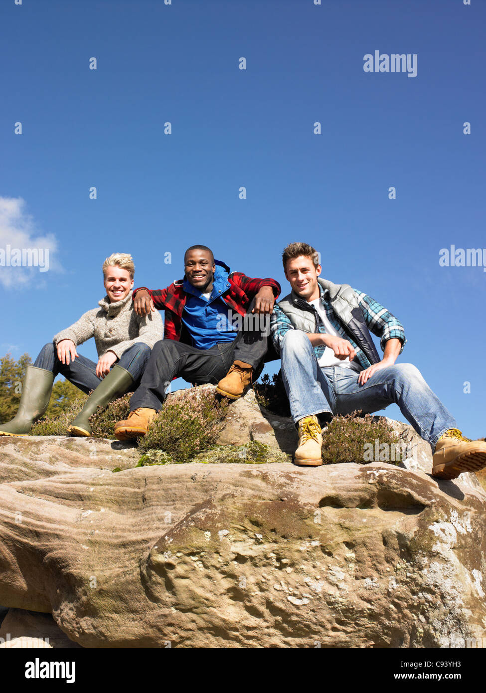 Young men in the country Stock Photo - Alamy