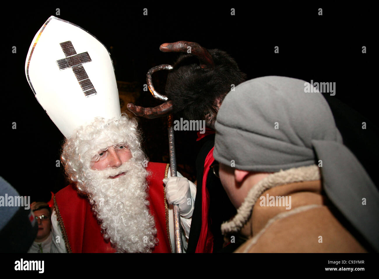 Traditional celebration of Saint Nicholas Day at Old Town Square in ...