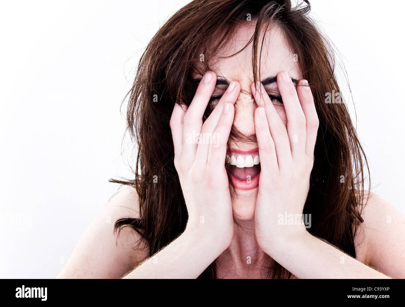 Covering mouth humour hi-res stock photography and images - Alamy