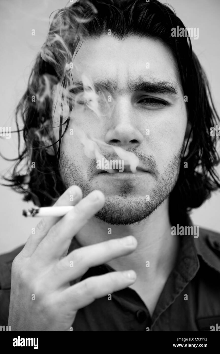 Looking up at viewer Black and White Stock Photos & Images - Alamy