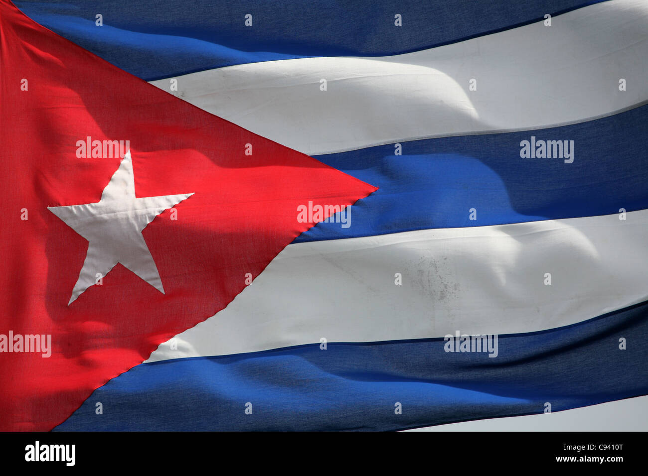 Cuban national flag Stock Photo - Alamy