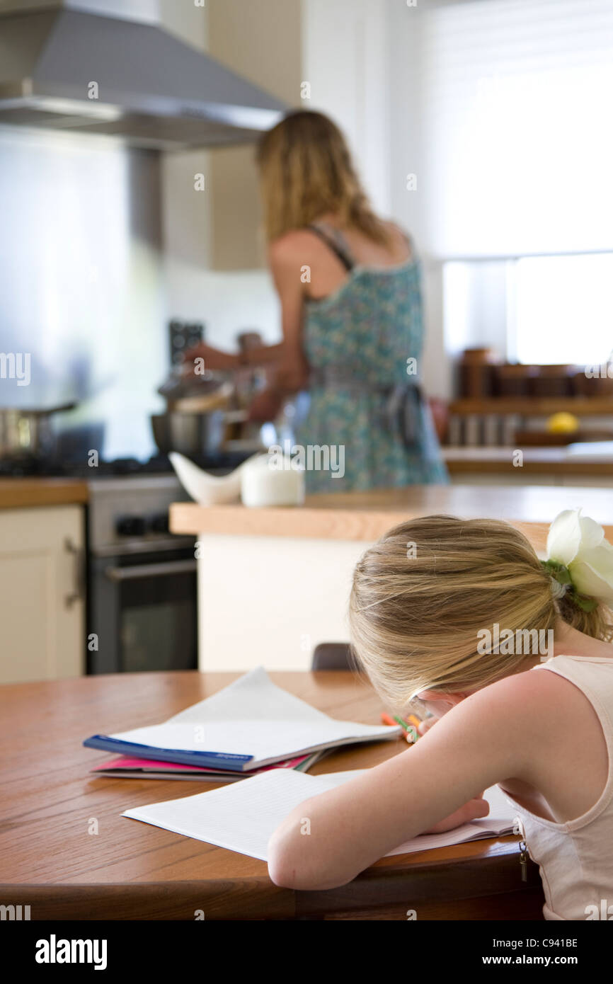 Kitchen interior children drawing hi-res stock photography and images ...