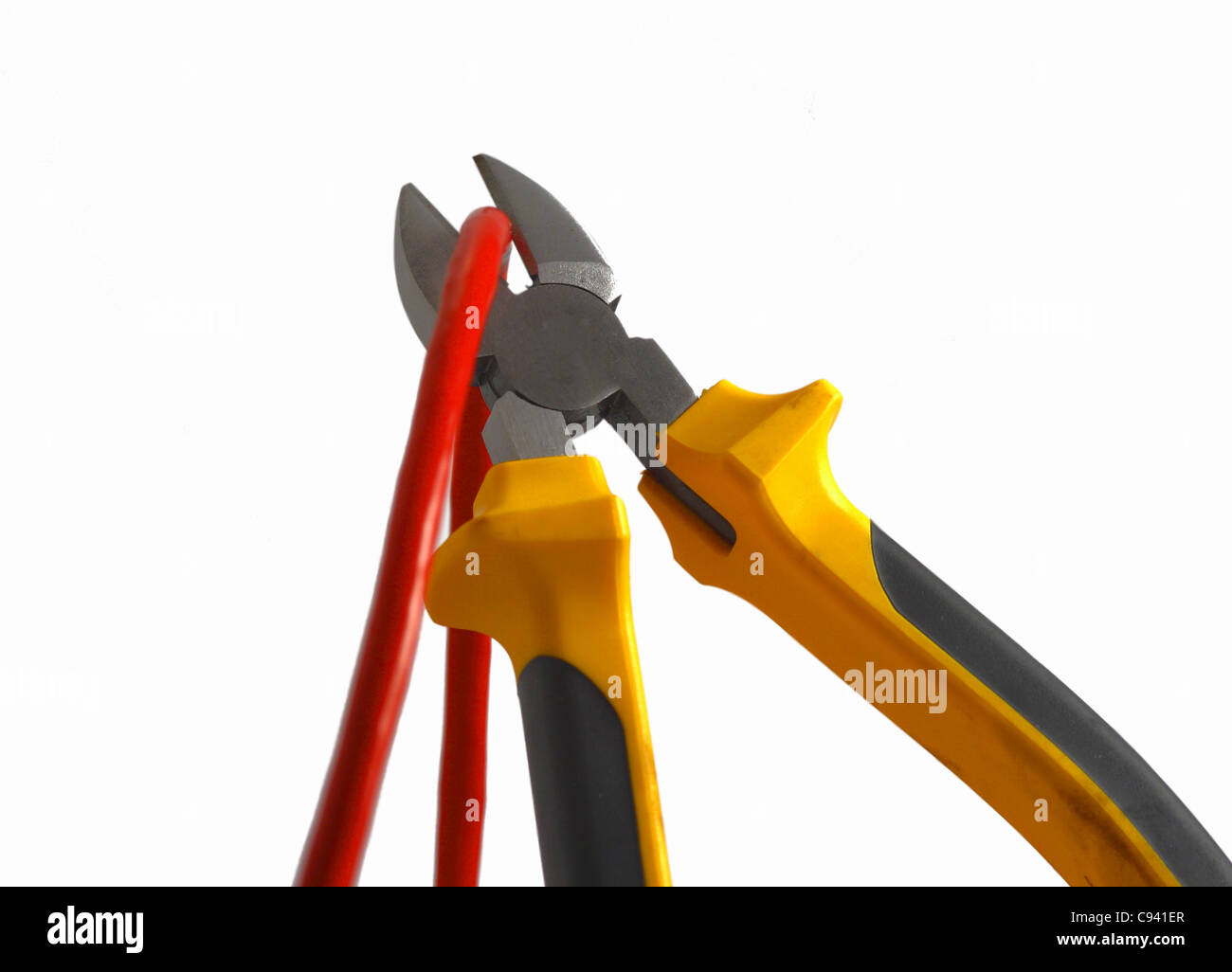 a pair of pilers on the white background Stock Photo - Alamy