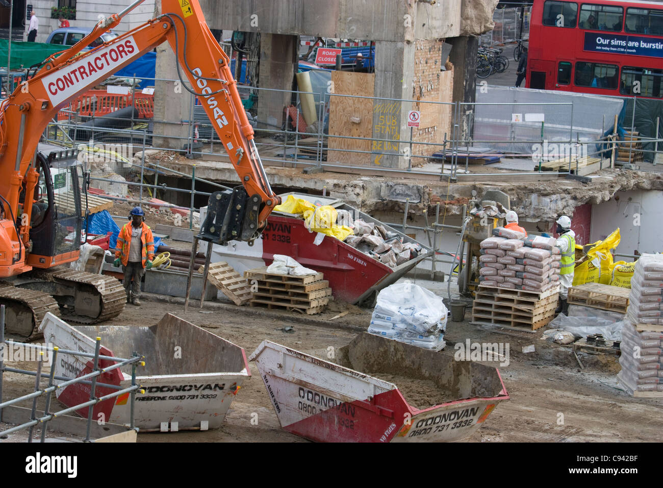 Demolition work underway on hi-res stock photography and images - Alamy