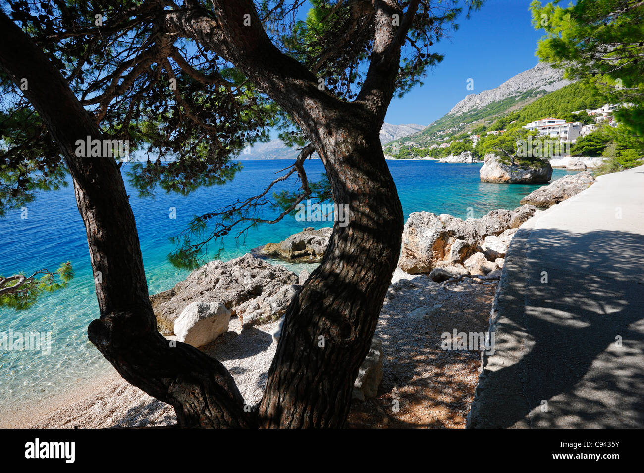 Brela, beach in Croatia Stock Photo - Alamy
