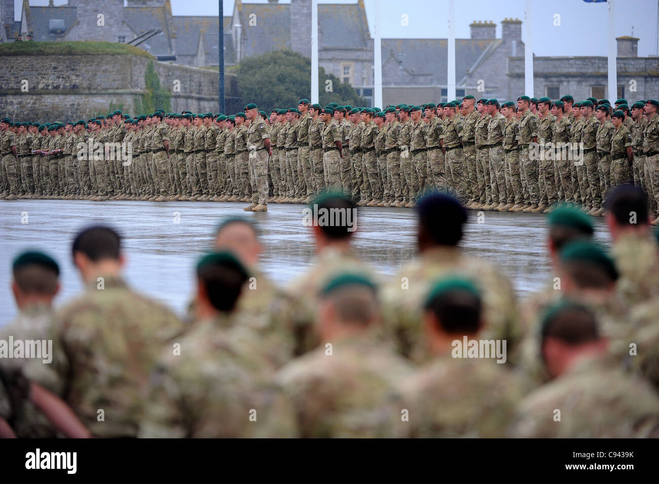 11.11.11. Royal Marine Commandos take part in the Remembrance Service ...