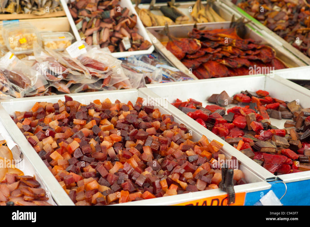 Dried salted fish on display hi-res stock photography and images - Alamy